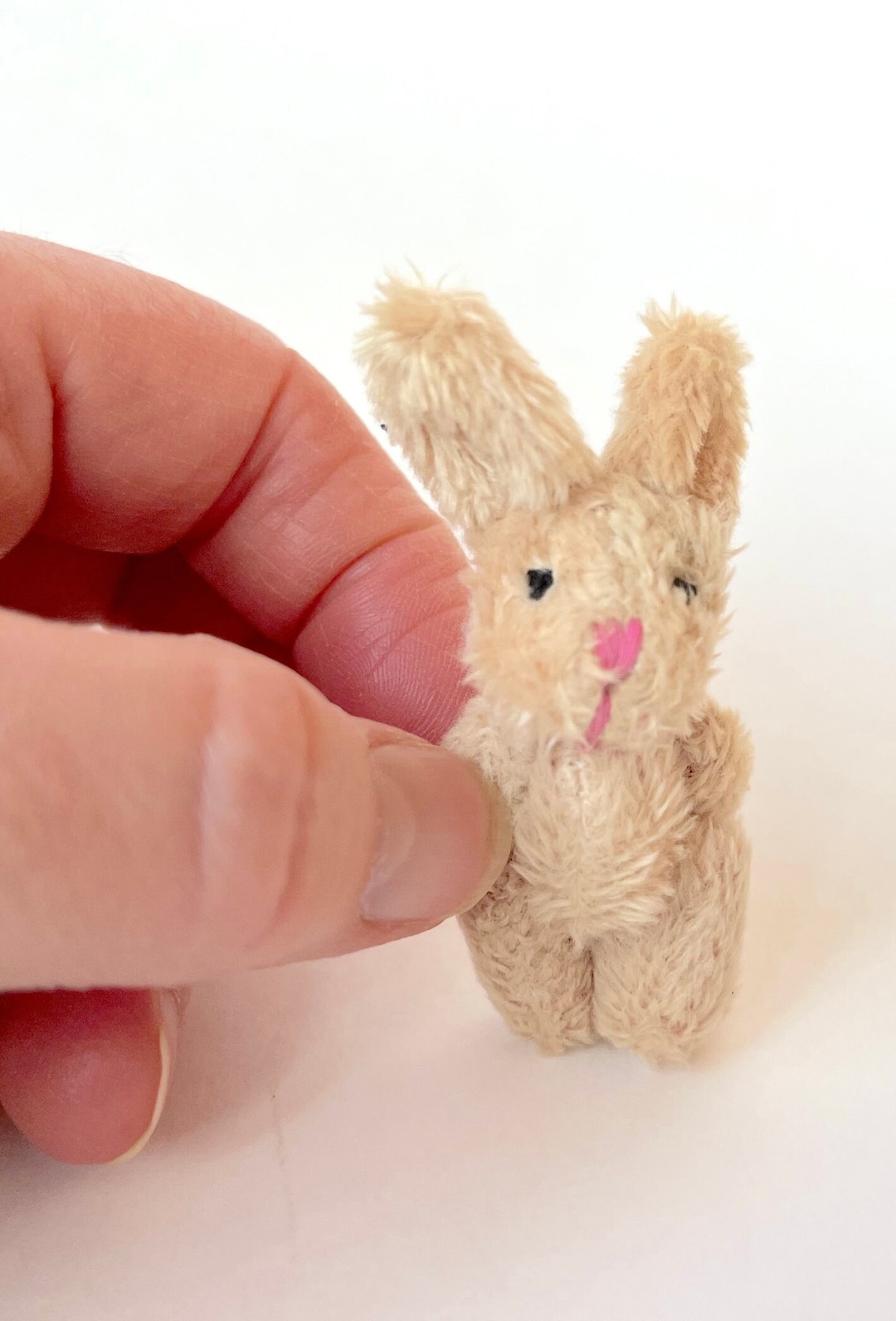 Tiny Brown Stuffed Bunny Rabbit Tiny Brown Plush Bunny Toy Bunny Rabbit ...