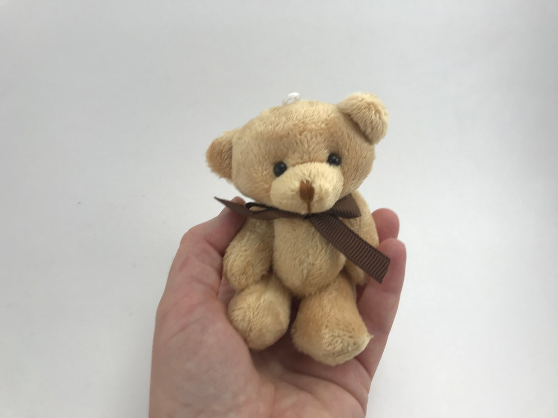 Small Brown Stuffed Teddy Bear Doll Accessory Craft Supply | Etsy