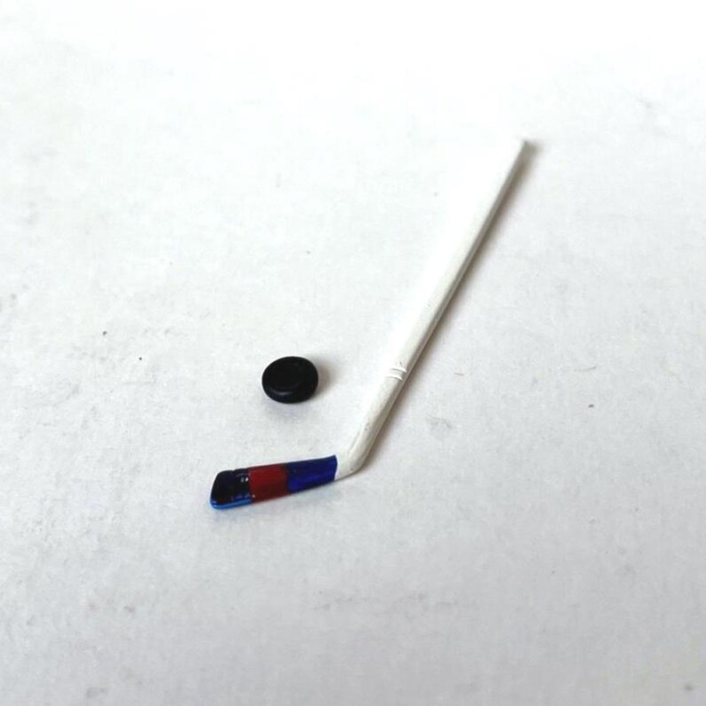 Miniature Hockey Stick Hockey Puck - Etsy