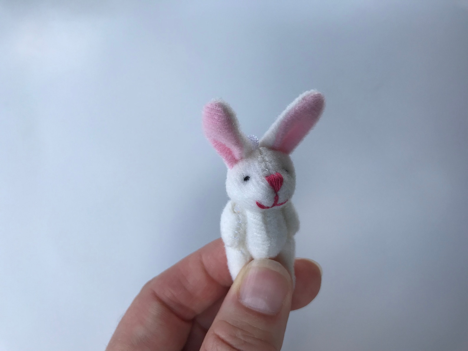 Miniature Plush Bunny Rabbit Stuffed Animal for Dollhouse or | Etsy