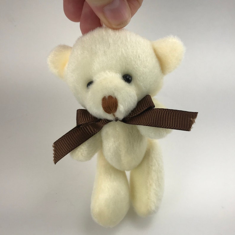 Small Stuffed Teddy Bear Doll Accessory Craft Supply Gift Tag Baby Gift ...