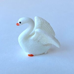 Miniature Swan Figurine Fairy Garden Dollhouse Micro Landscape - Etsy