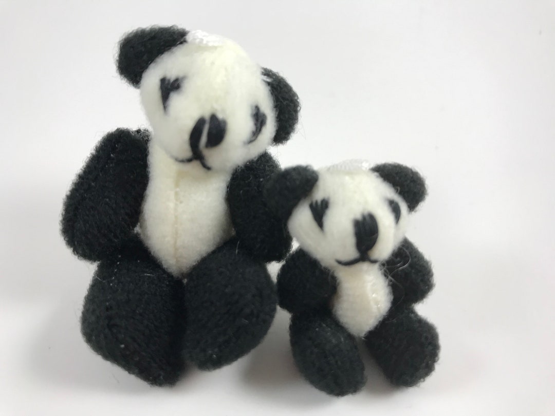 Miniature Panda Mini Panda Tiny Panda Plush Panda Stuffed Panda Doll ...
