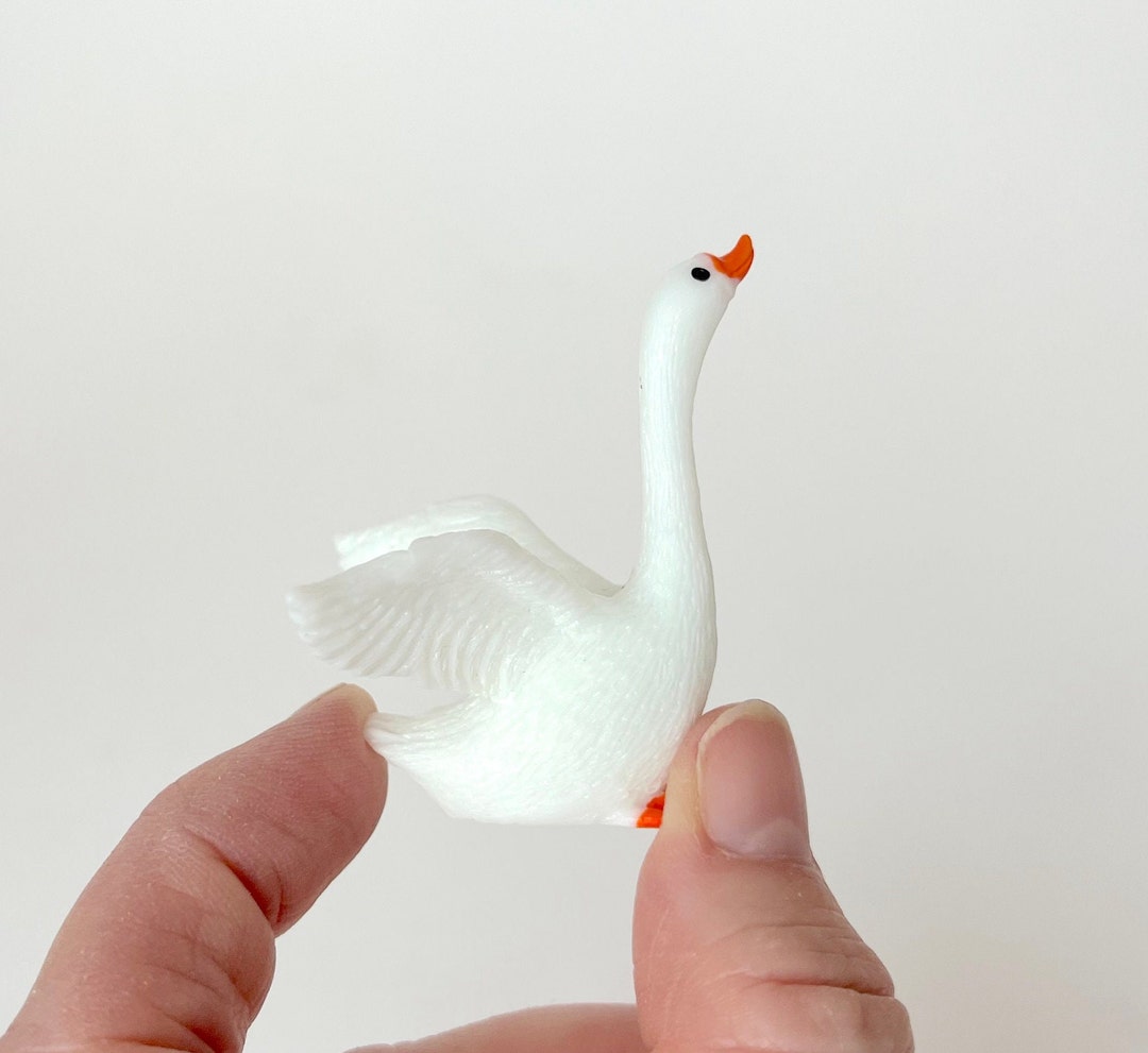 Miniature Swan Figurine Fairy Garden Dollhouse Micro Landscape - Etsy