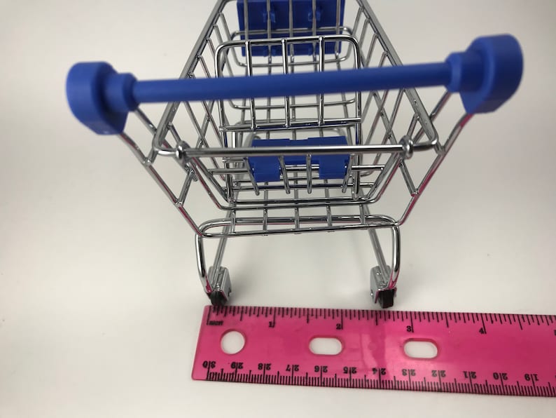 Small Toy Shopping Cart for Doll Pretend Play Desk Toy - Etsy