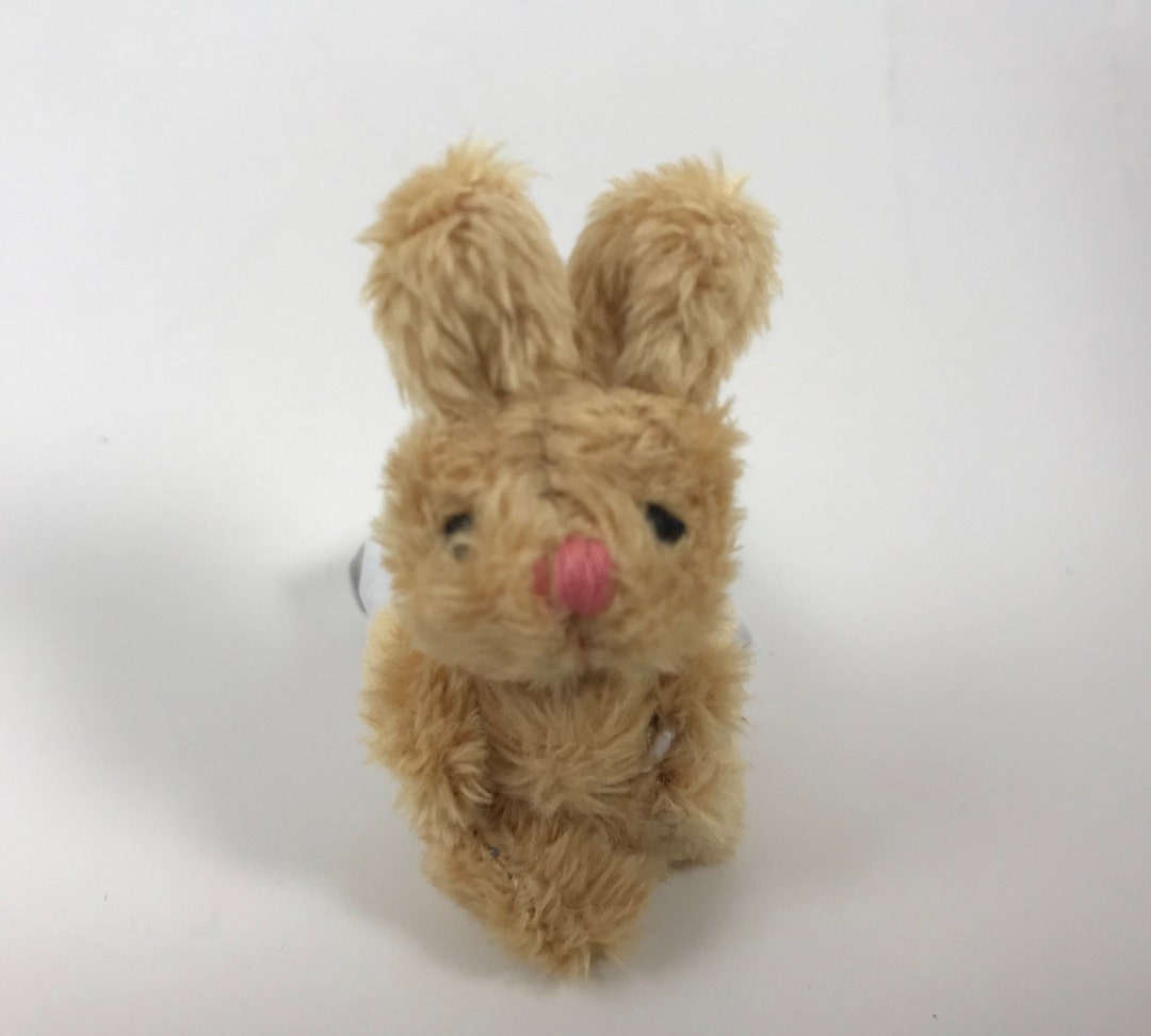 Tiny Brown Stuffed Bunny Rabbit Tiny Brown Plush Bunny Toy - Etsy