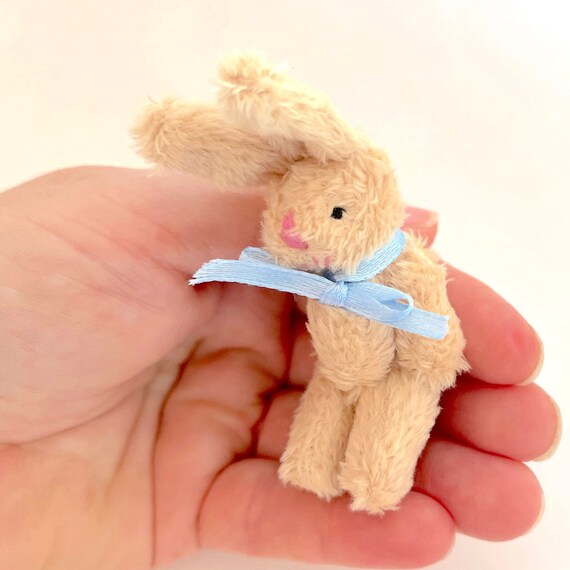 Small Stuffed Bunny Rabbit Craft Supply Easter Table - Etsy