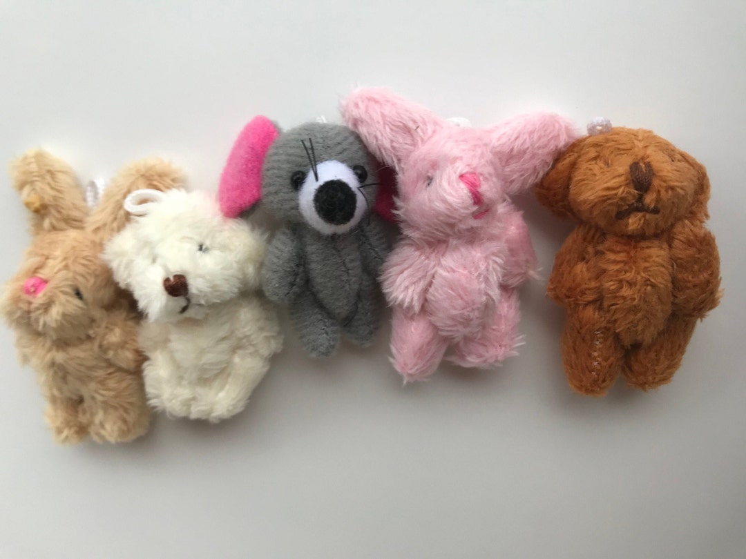 Miniature Plush Animals Craft Supply Dollhouse (set of 5) (6yrs or ...