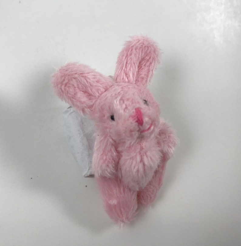 Tiny Pink Plush Bunny Miniature Pink Stuffed Bunny Mini Pink - Etsy