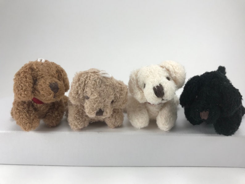 Miniature Stuffed Puppy Mini Plush Dog Doll Accessory | Etsy