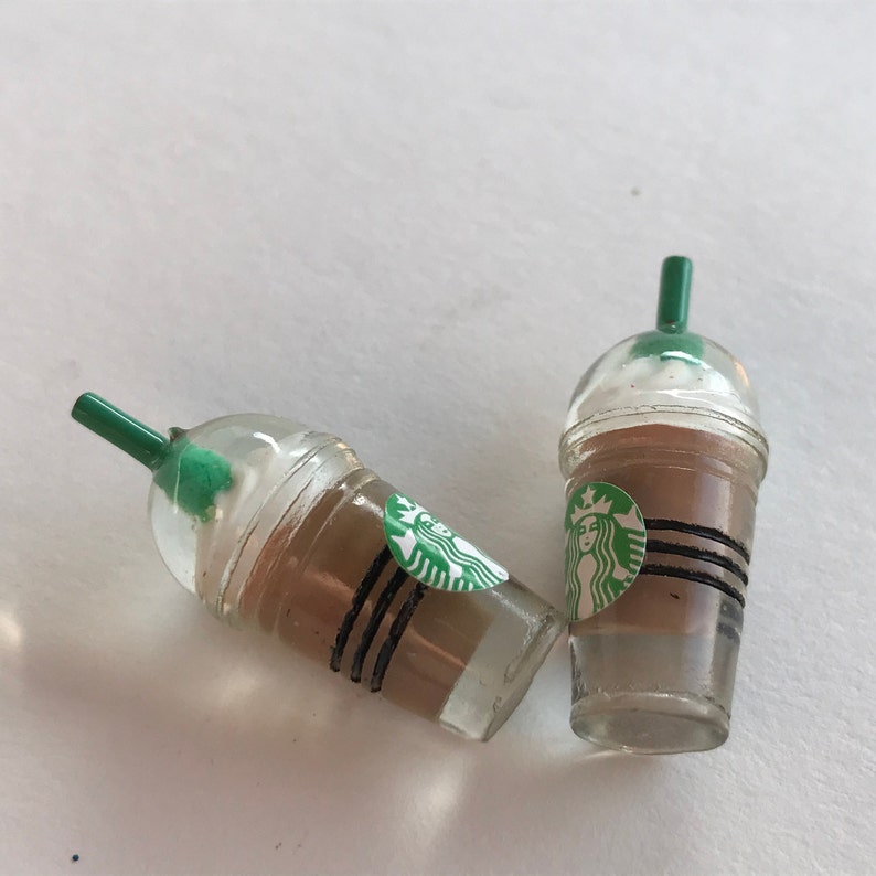 Miniature Starbucks Frappuccino Mini Iced Coffee Fairy Garden | Etsy