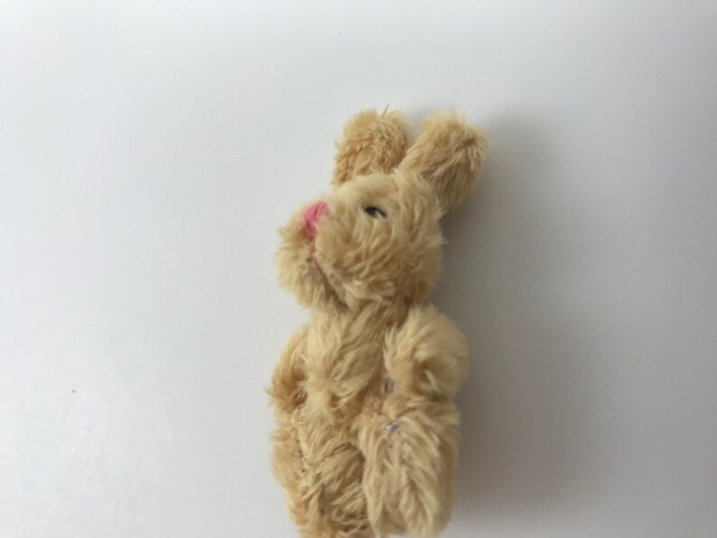Tiny Brown Stuffed Bunny Rabbit Tiny Brown Plush Bunny Toy - Etsy