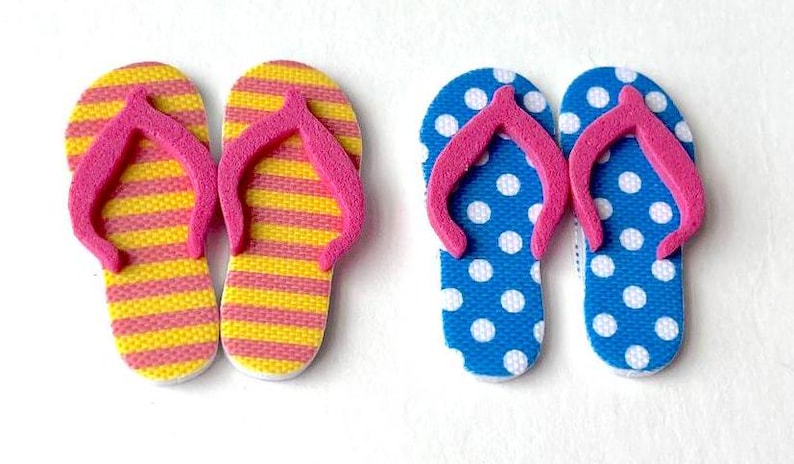 Dollhouse Flip Flops Fairy Garden Sandals Miniature Beach Shoes - Etsy