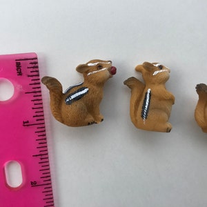Miniature Chipmunk Fairy Garden Animal Figurine Dollhouse Micro ...