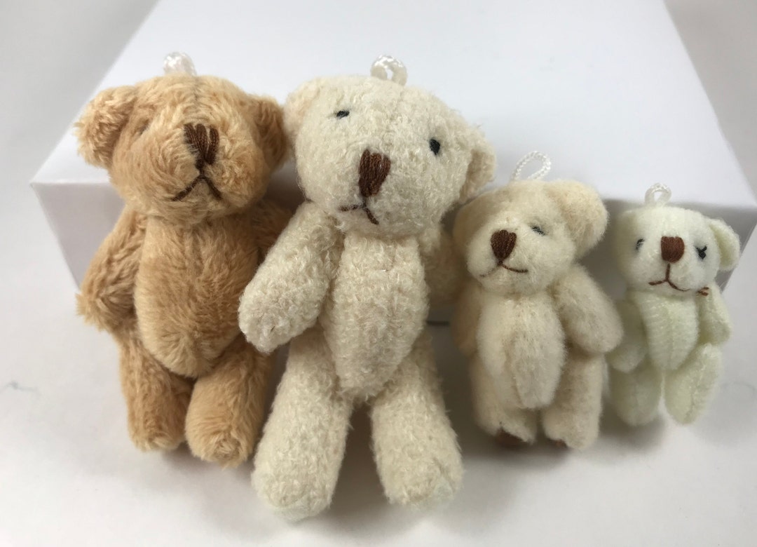 Miniature Teddy Bear Family Mini Teddy Tiny Bears Plush Animals Stuffed ...