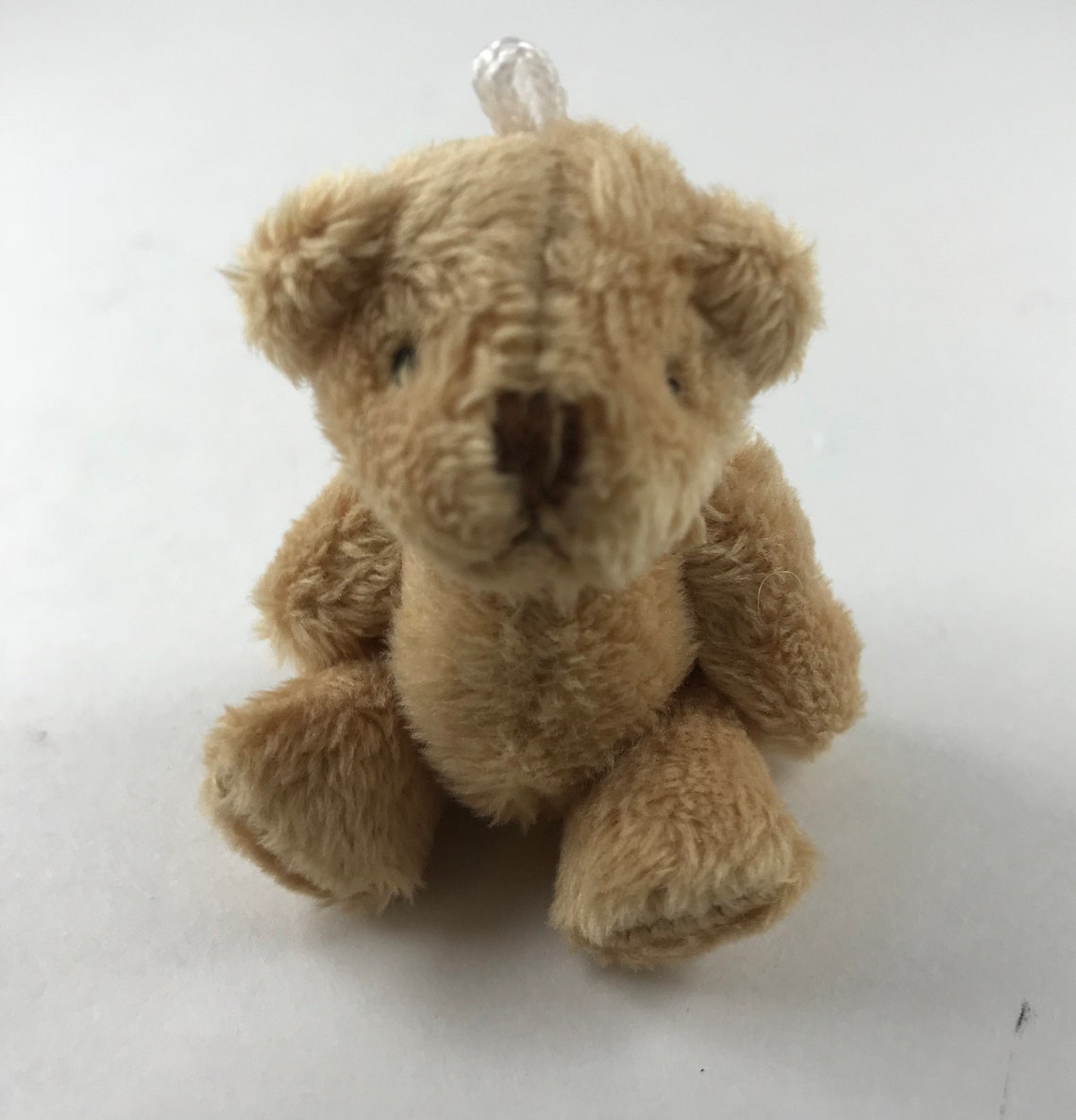 Mini Light Brown Plush Teddy Bear Dollhouse Accessory Toy - Etsy