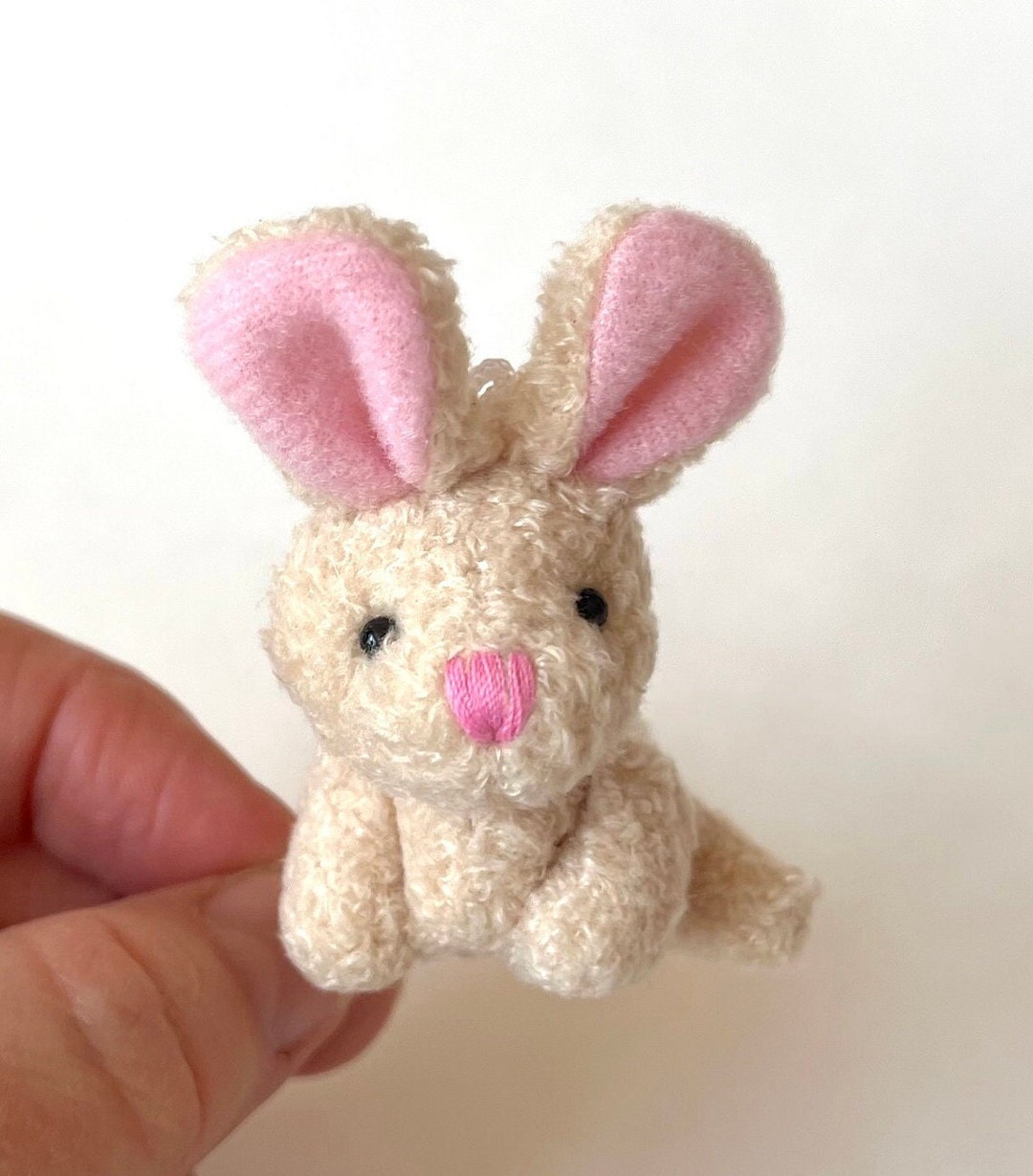 Miniature Plush Bunny Rabbit Doll Pet Backpack Keychain Pocket Plush ...