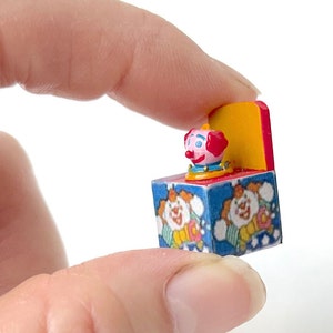Miniature Jack in the Box Toy Dollhouse Accessory - Etsy