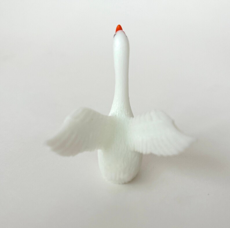 Miniature Swan Figurine Fairy Garden Dollhouse Micro Landscape - Etsy