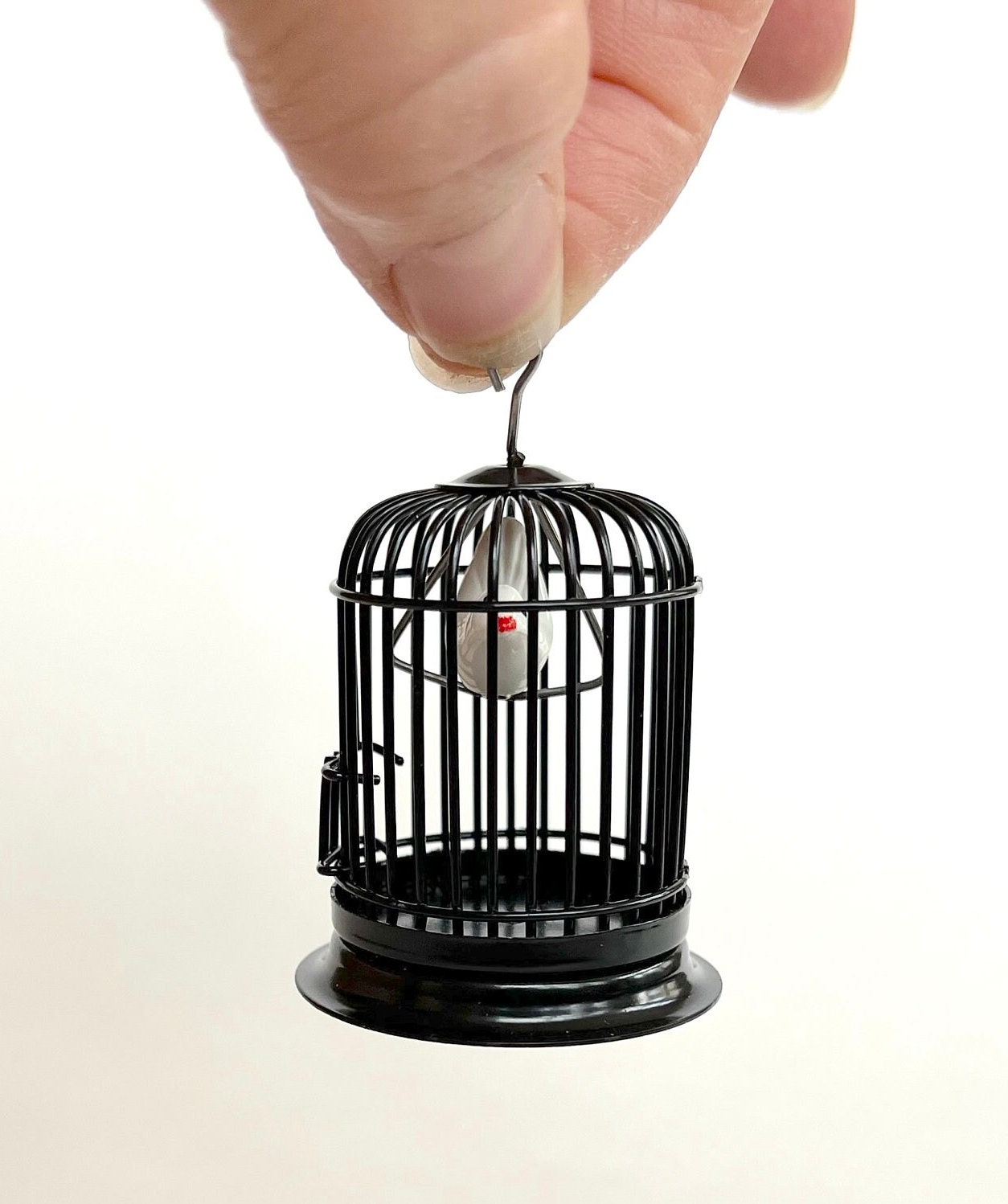 Miniature Birdcage Bluebird Bird Cage Mini Birds Tiny Blue Birds Fairy ...