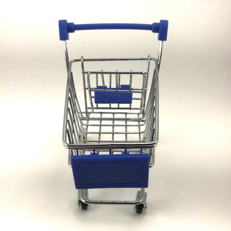Small Toy Shopping Cart for Doll Pretend Play Desk Toy - Etsy