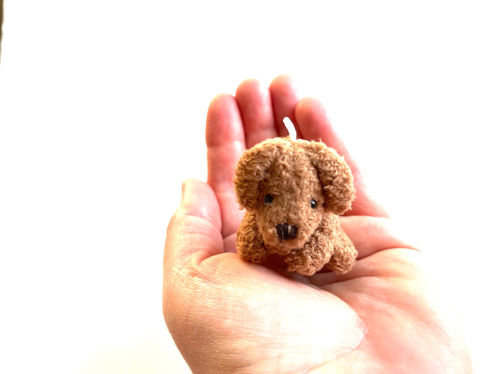 Miniature Stuffed Puppy Mini Plush Dog Doll Accessory Dollhouse Pet ...