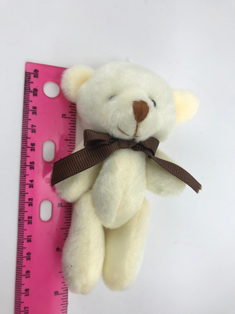 Small Stuffed Teddy Bear Doll Accessory Craft Supply Gift Tag Baby Gift ...