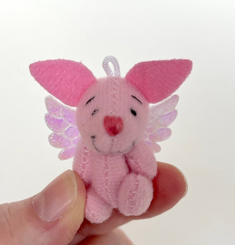 Mini Plush Pig With Wings Flying Pig - Etsy