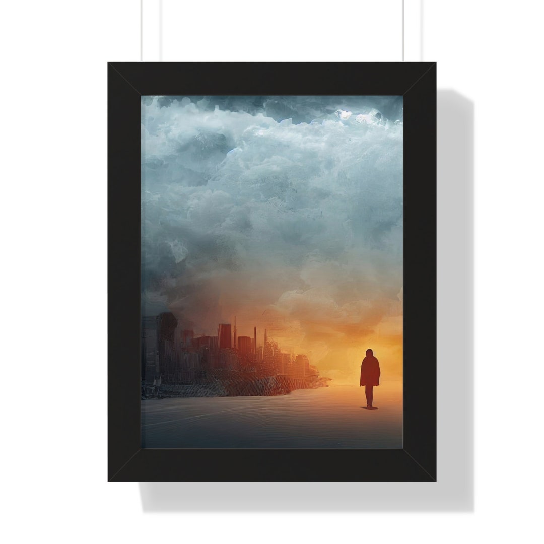 Distopia Vertical Poster Custom Framed Wall Art Unique Design Modern ...