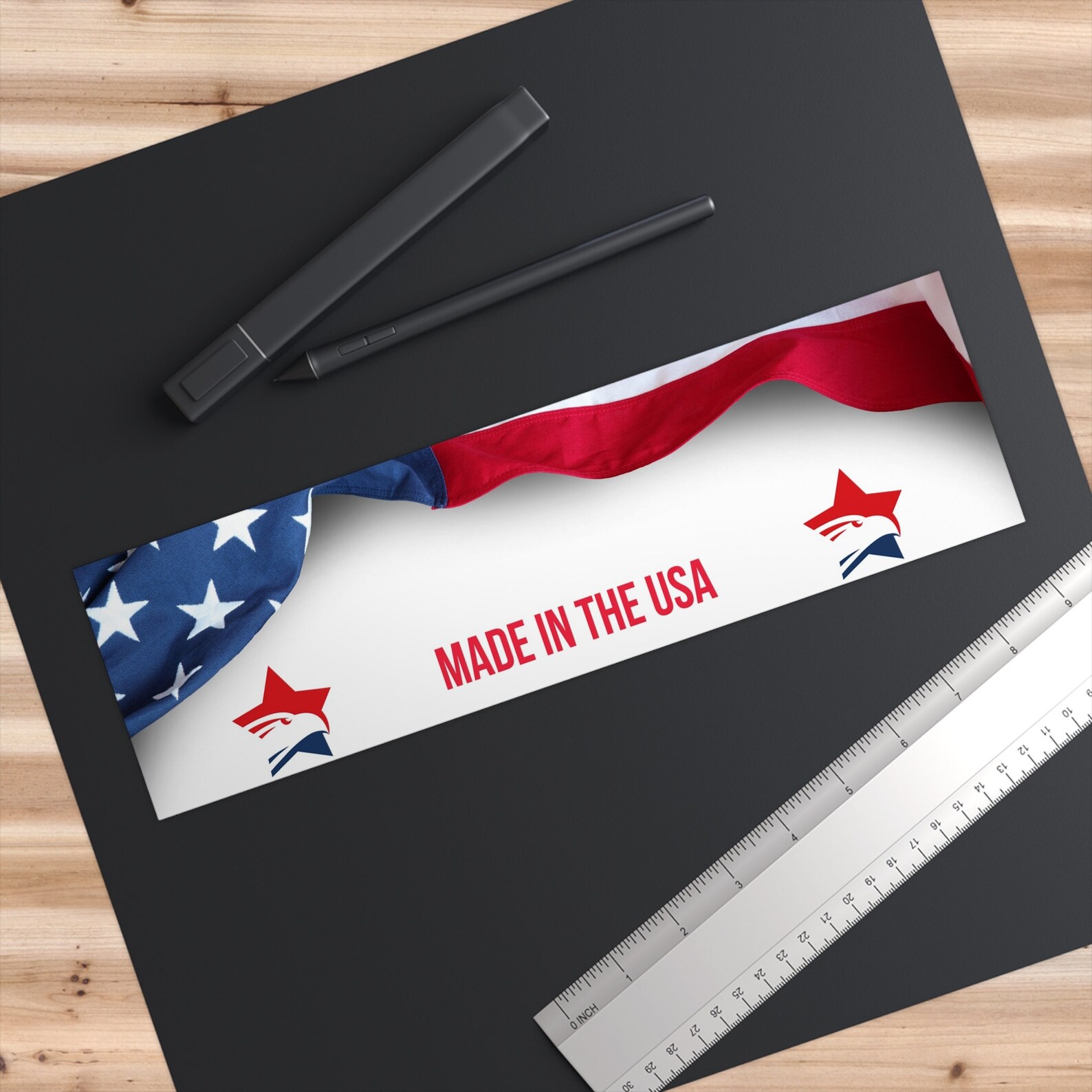 Born in the USA Bumper Sticker USA Flag Car Decal Patriotic Red White ...