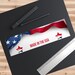 Born in the USA Bumper Sticker USA Flag Car Decal Patriotic Red White ...