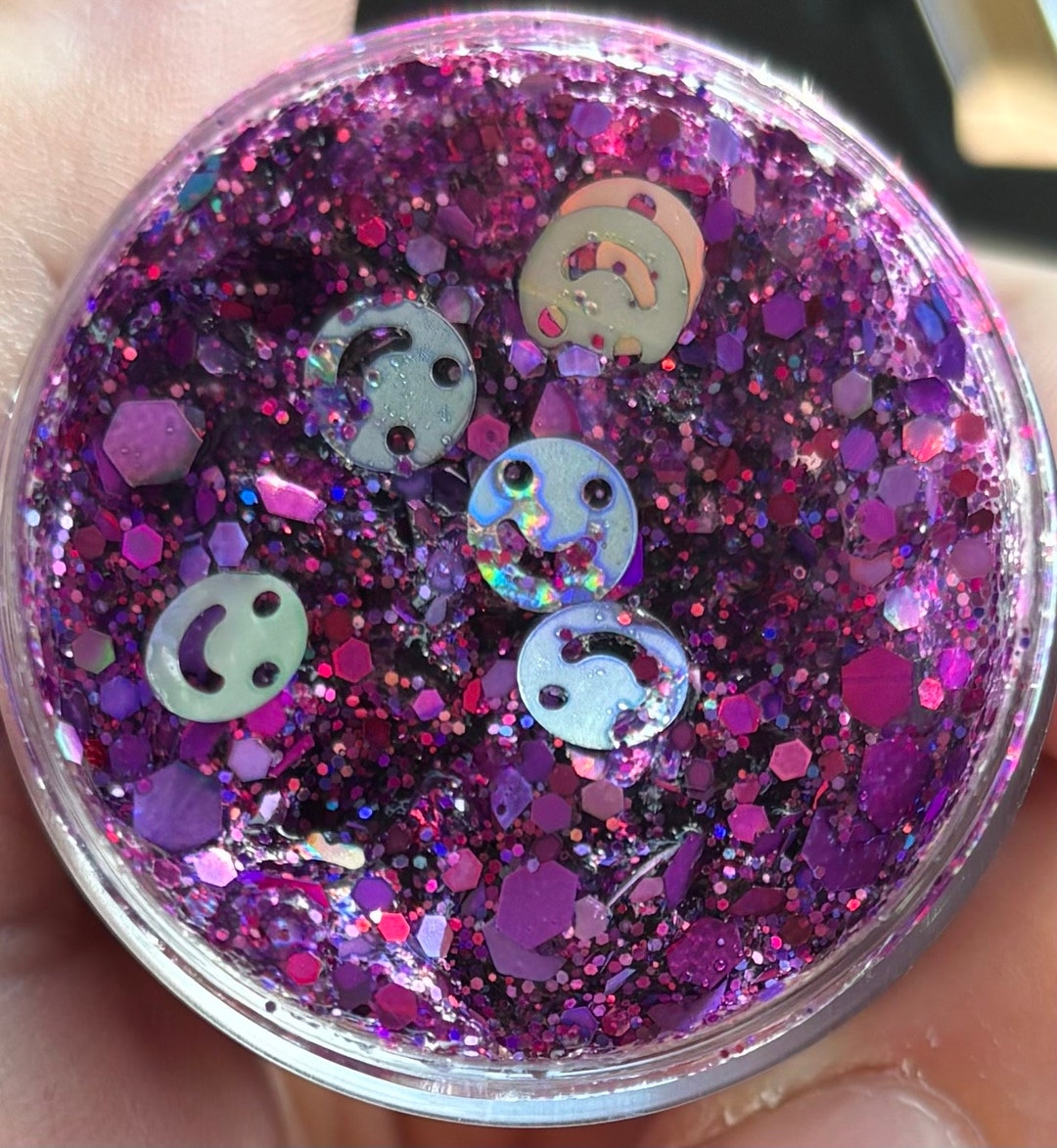 Purple Smiley Faces - Etsy