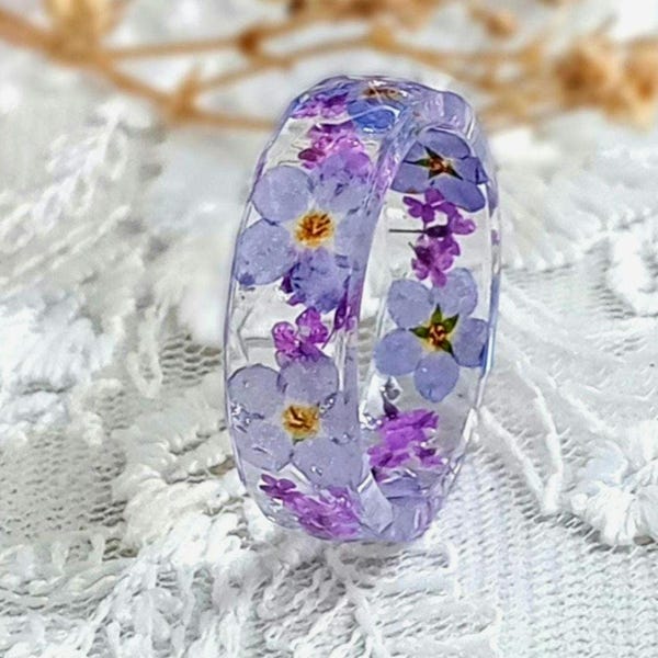 Clear Resin Ring - Etsy
