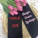 Custom Prom Ribbon, PROM Bouquet Sash With Name, Prom Bouquet Sash ...