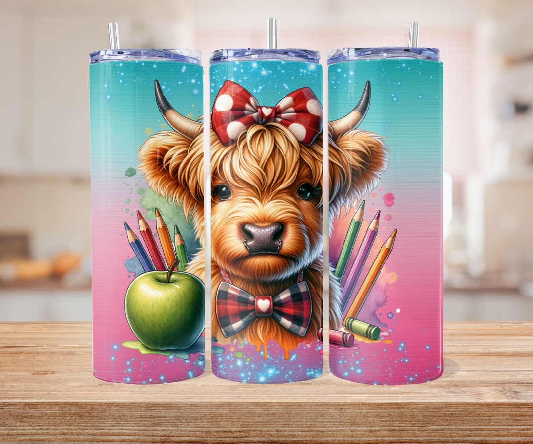 Cute Highland Cow, Teacher Appreciation, Gift for Teacher, Highland Cow ...