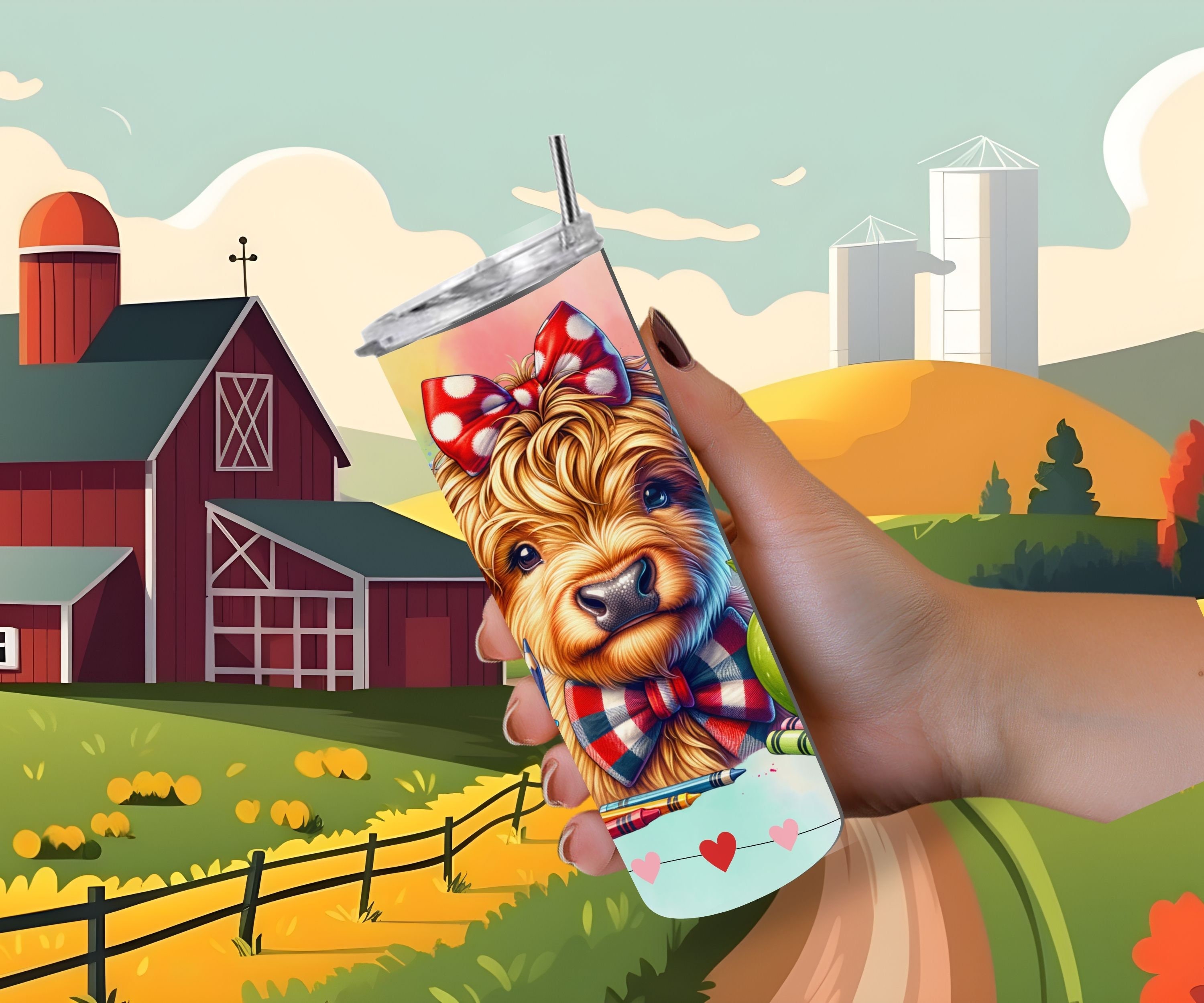 Cute Highland Cow, Teacher Appreciation, Gift for Teacher, Highland Cow ...