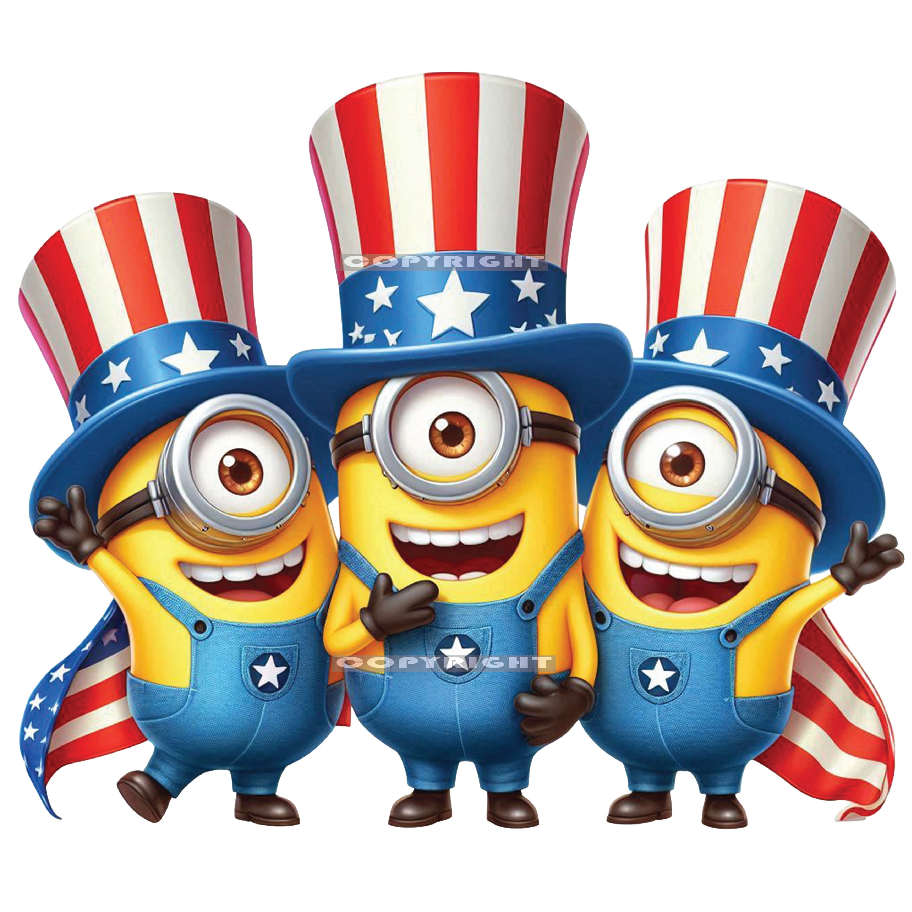 Minions 4th of July X 5 PNG, American Minion PNG, Minion T-shirt Design ...
