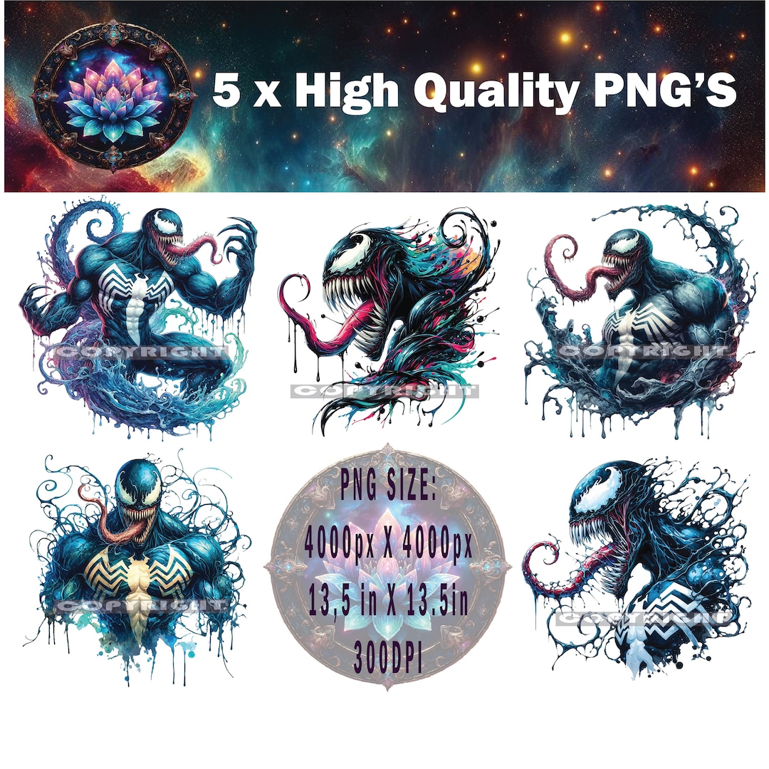 Venom X 5 PNG, Venom Png, Venom T-shirt Design, Venom Sublimation ...