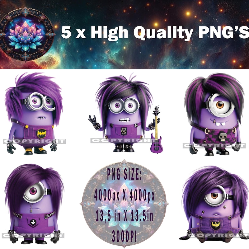 Purple Minion - Etsy