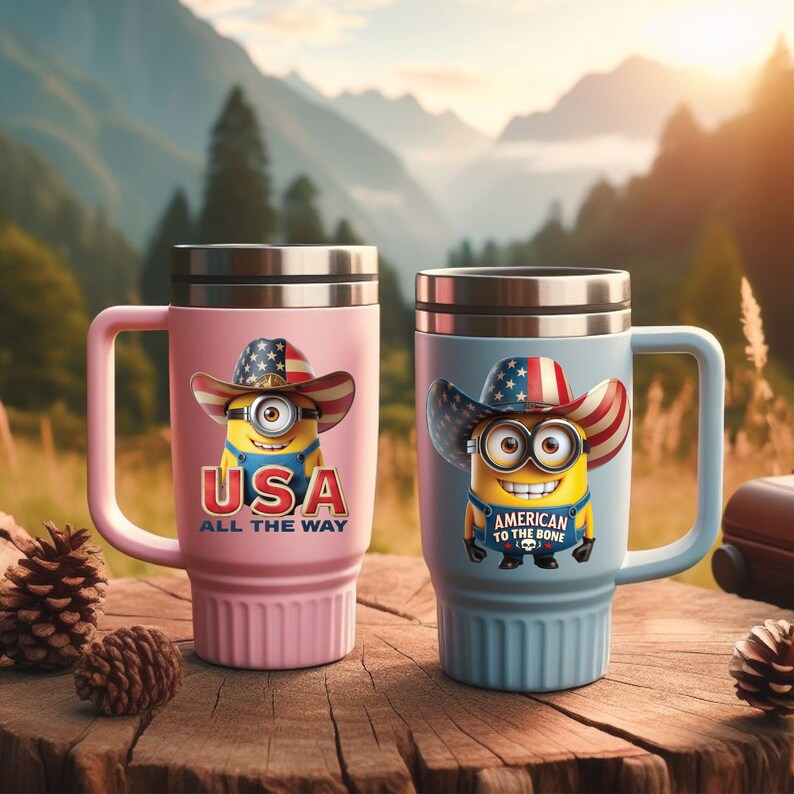 Minions 4th of July X 5 PNG, American Minion PNG, Minion T-shirt Design ...