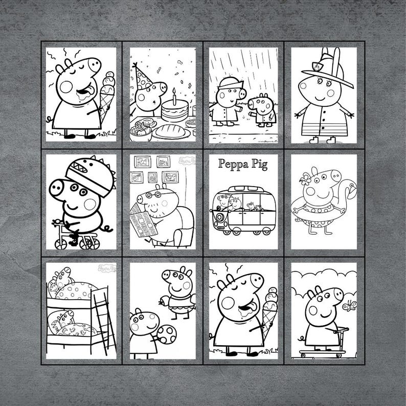 53 PEPPA PIG Coloring Pages Fun, Creative Designs Perfect for Kids and ...