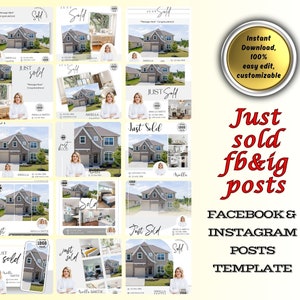 15 Just Sold Social Media Posts, Facebook & Instagram Posts, Affordable ...
