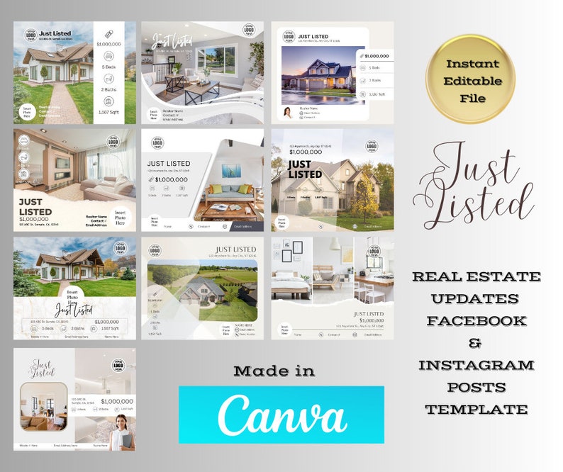 10 Real Estate Social Media, Just Listed, Real Estate Marketing, New ...