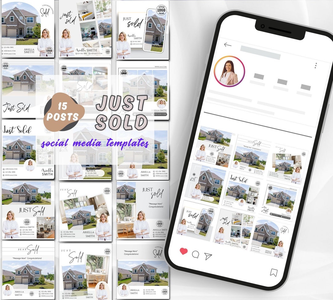 15 Just Sold Social Media Posts, Facebook & Instagram Posts, Affordable ...