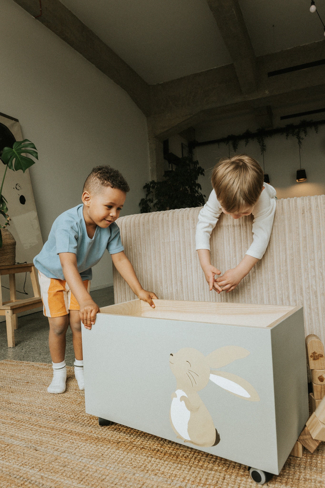 Storage Box, Scandinavian Nursery, Montessori Toy Box, Toy Chest, Kids ...
