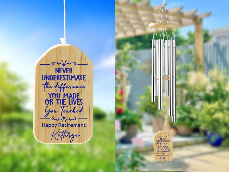 Happy Retirement Wind Chime,custom Retirement Wind Chimes,gift for ...