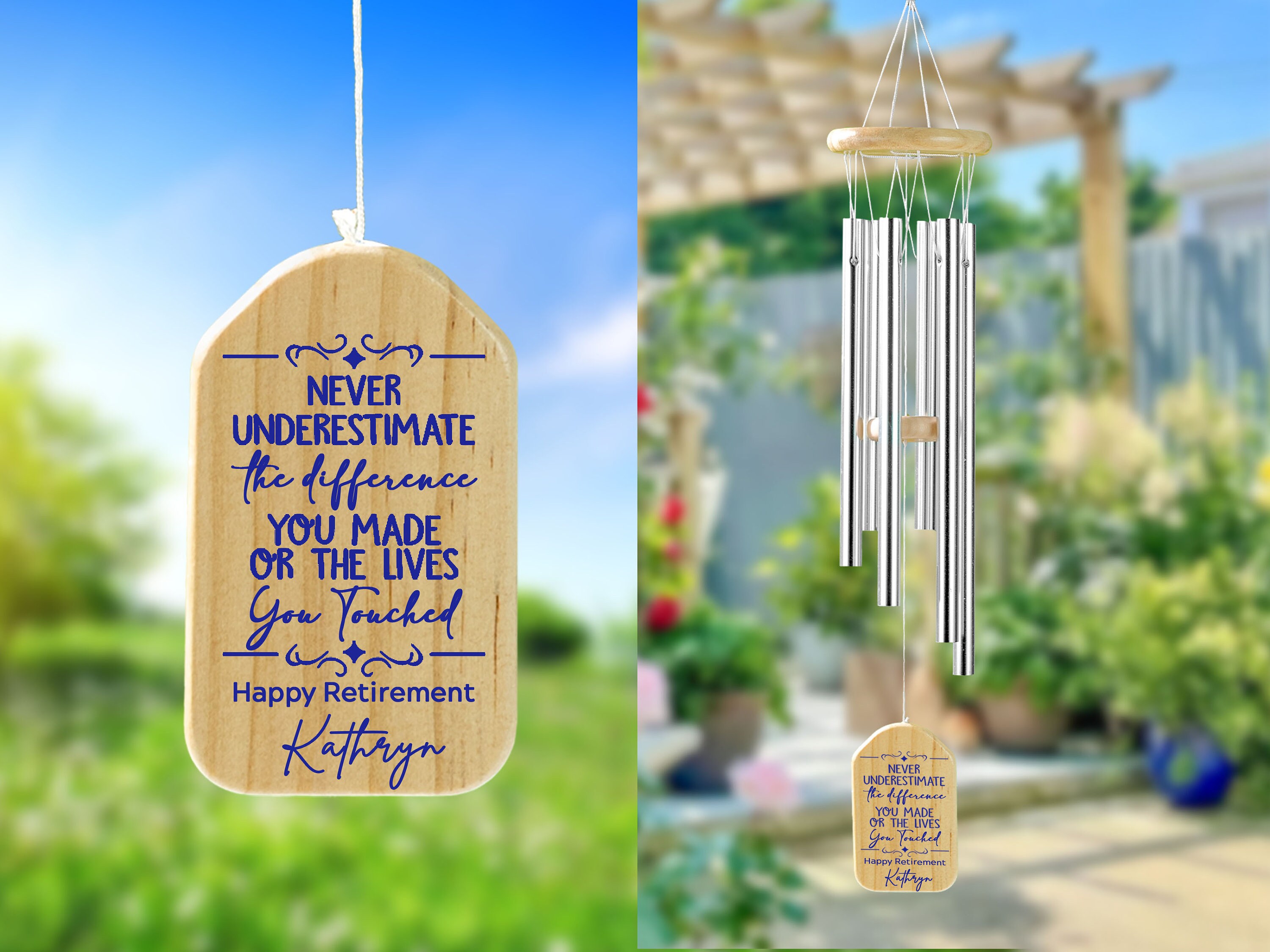 Happy Retirement Wind Chime,custom Retirement Wind Chimes,gift for ...