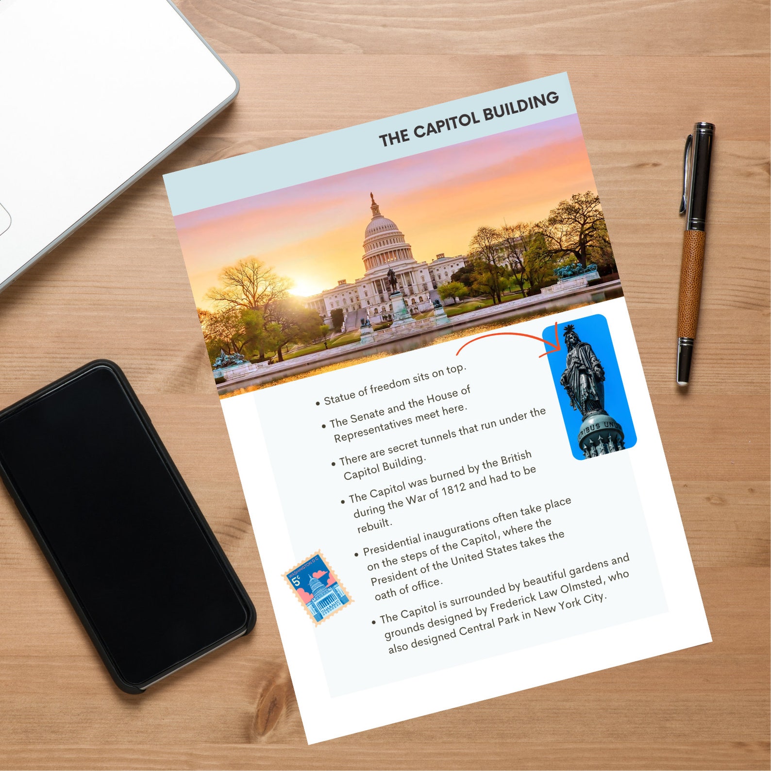 Washington DC Travel Guide for Kids Printable - Etsy