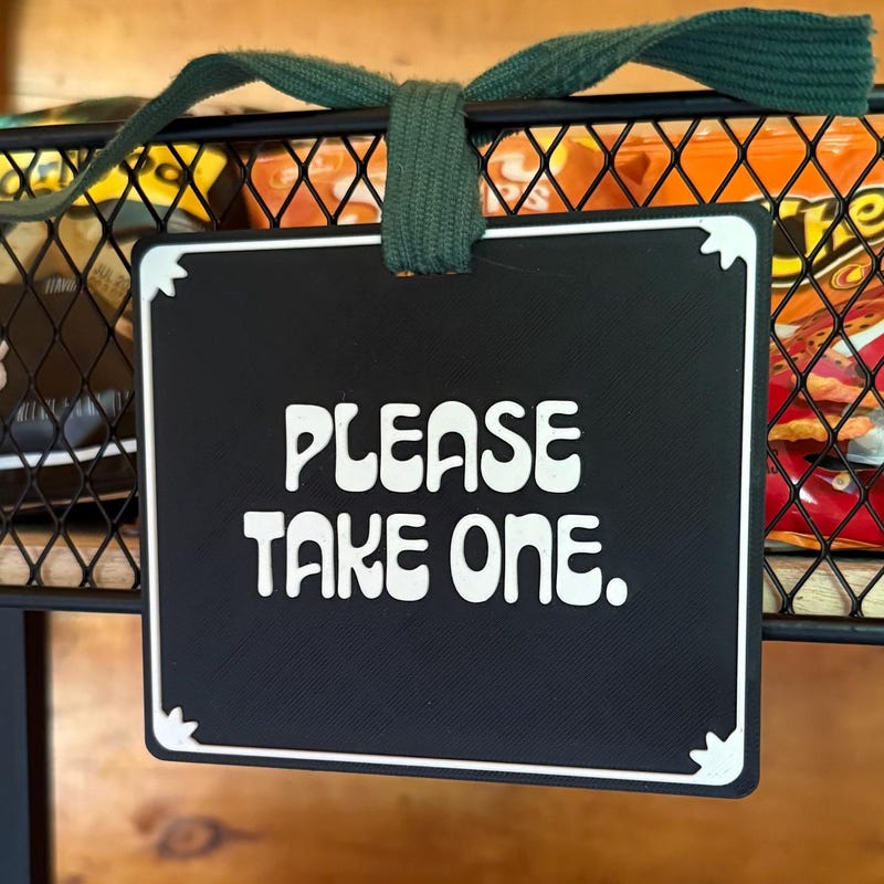 Please Take One Sign - Etsy