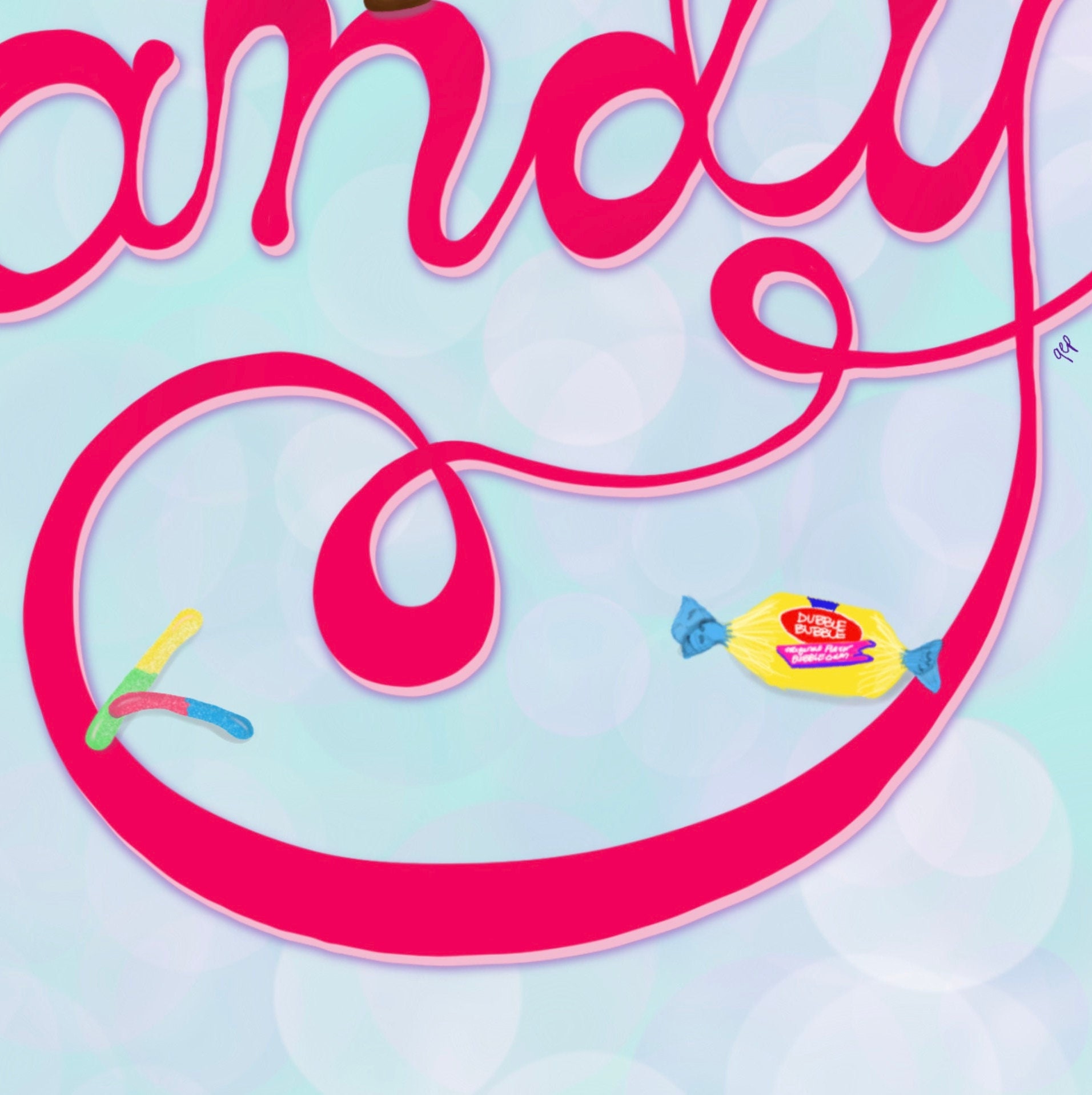 Candy Print Printable File - Etsy